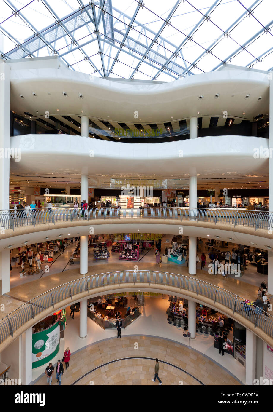 Interior bullring shopping centre birmingham hi-res stock photography ...