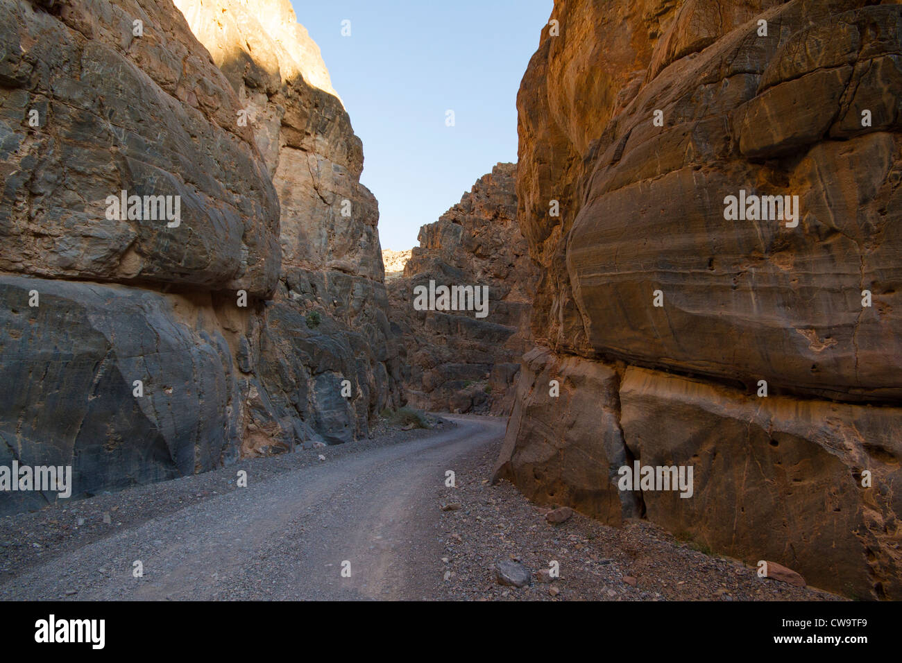 Road along Titus Canyon at Death Valley National Park, California, USA ...