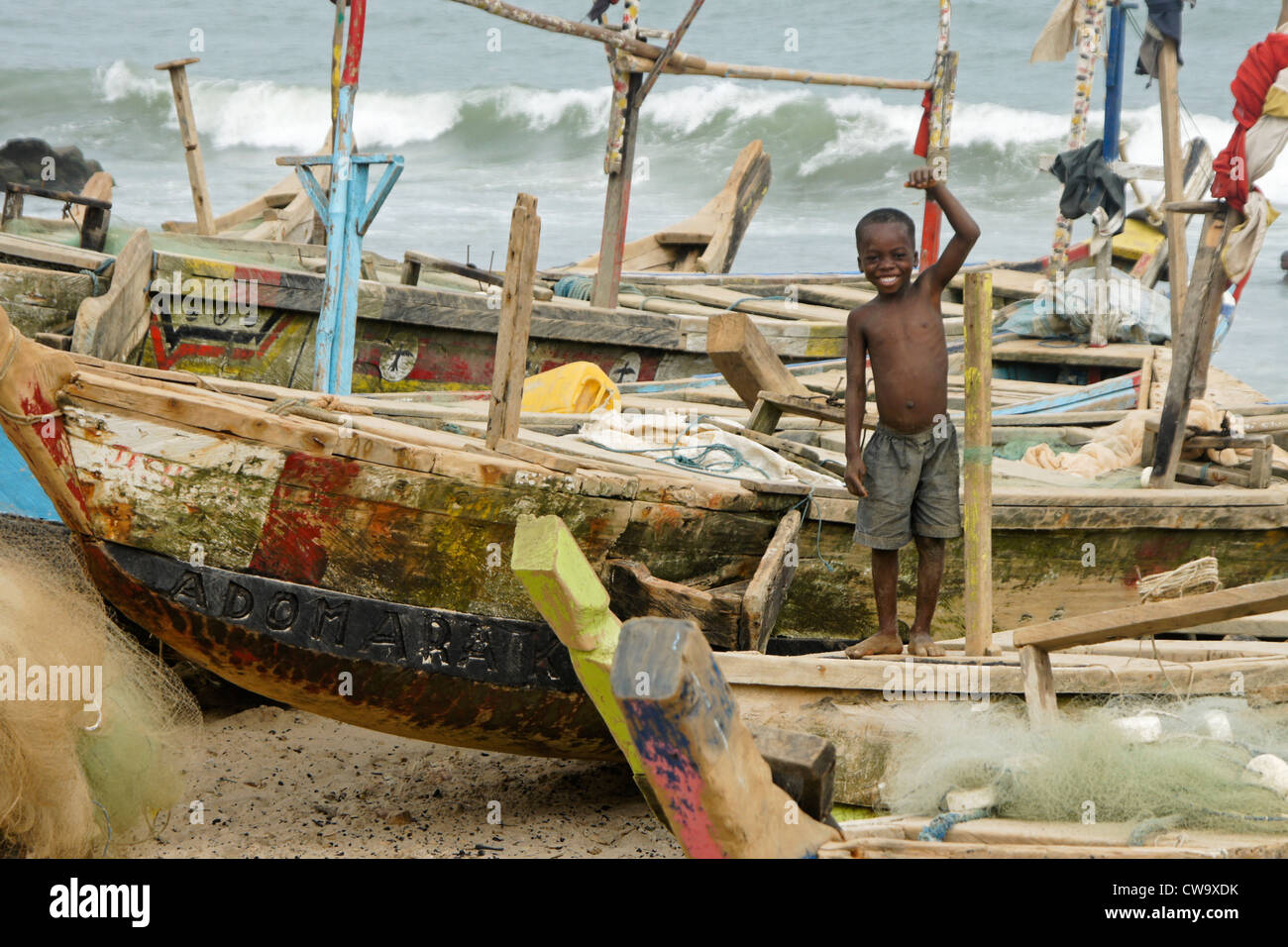 Boy fishing boat hi-res stock photography and images - Alamy