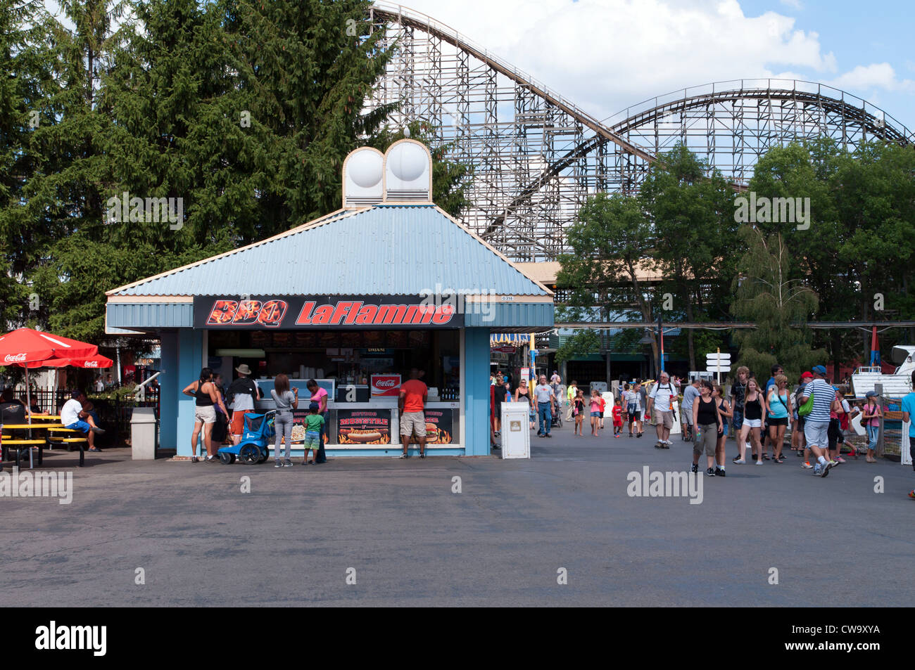 La Ronde, a Six Flags, amusement theme park Montreal Canada Stock Photo ...