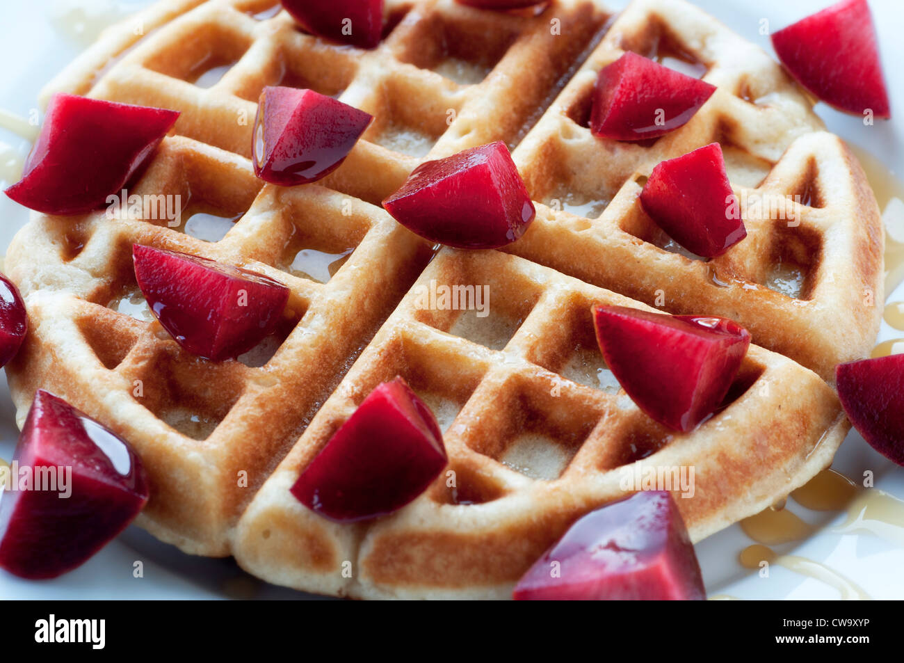 Round waffle hi-res stock photography and images - Alamy