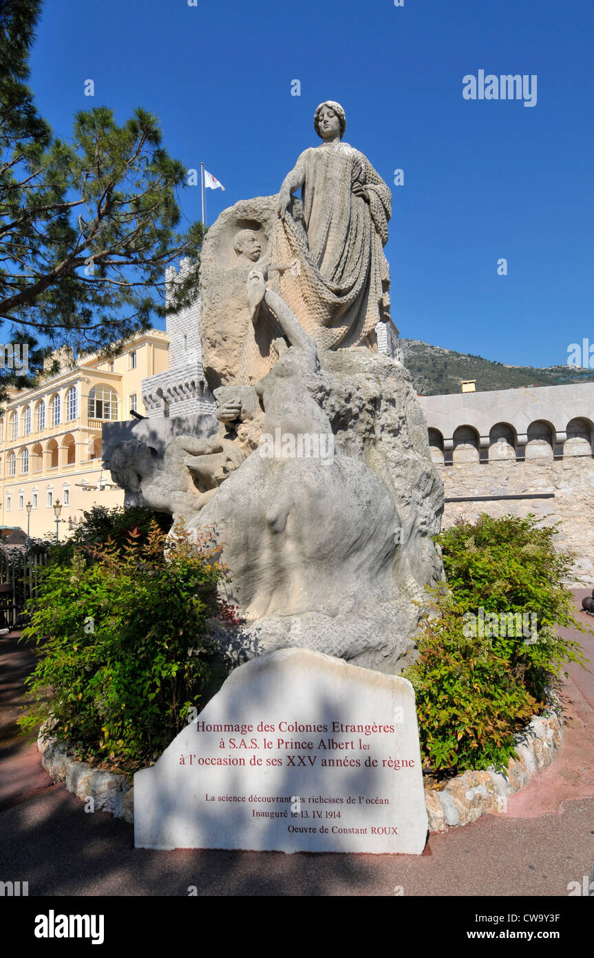 Prince Albert Statue Palace Monte Carlo Grimaldi Monaco Principality ...