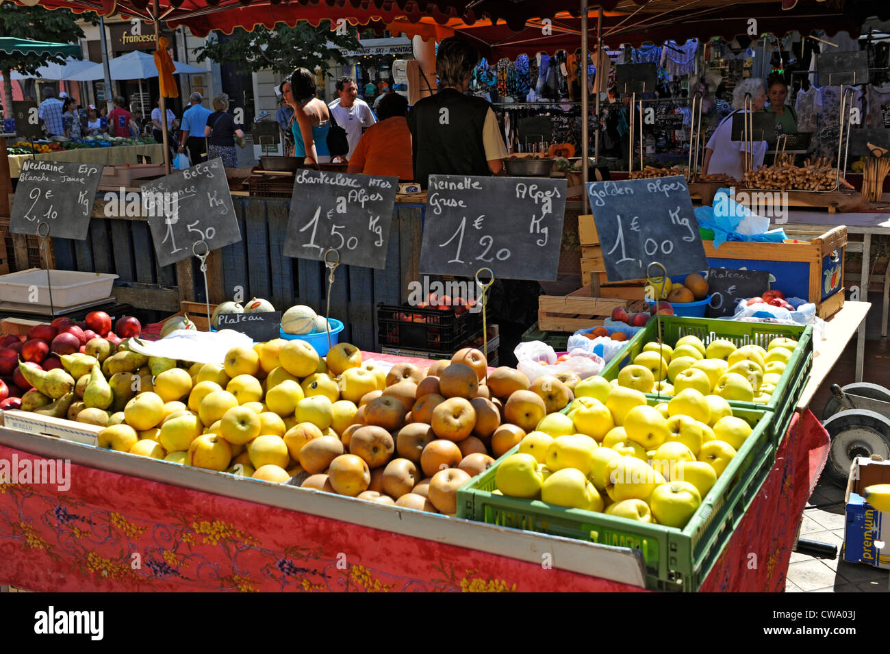 Farmers Market Display Open Air Toulon France French Riviera ...