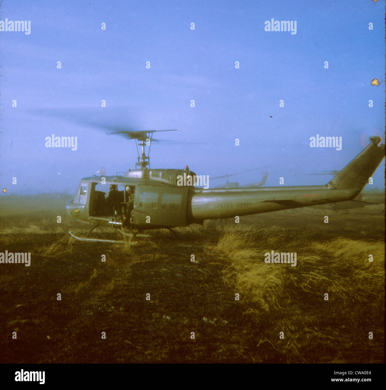 A Company, 227th AHC lift Cavalry Huey Helicopter crew chief US Army ...