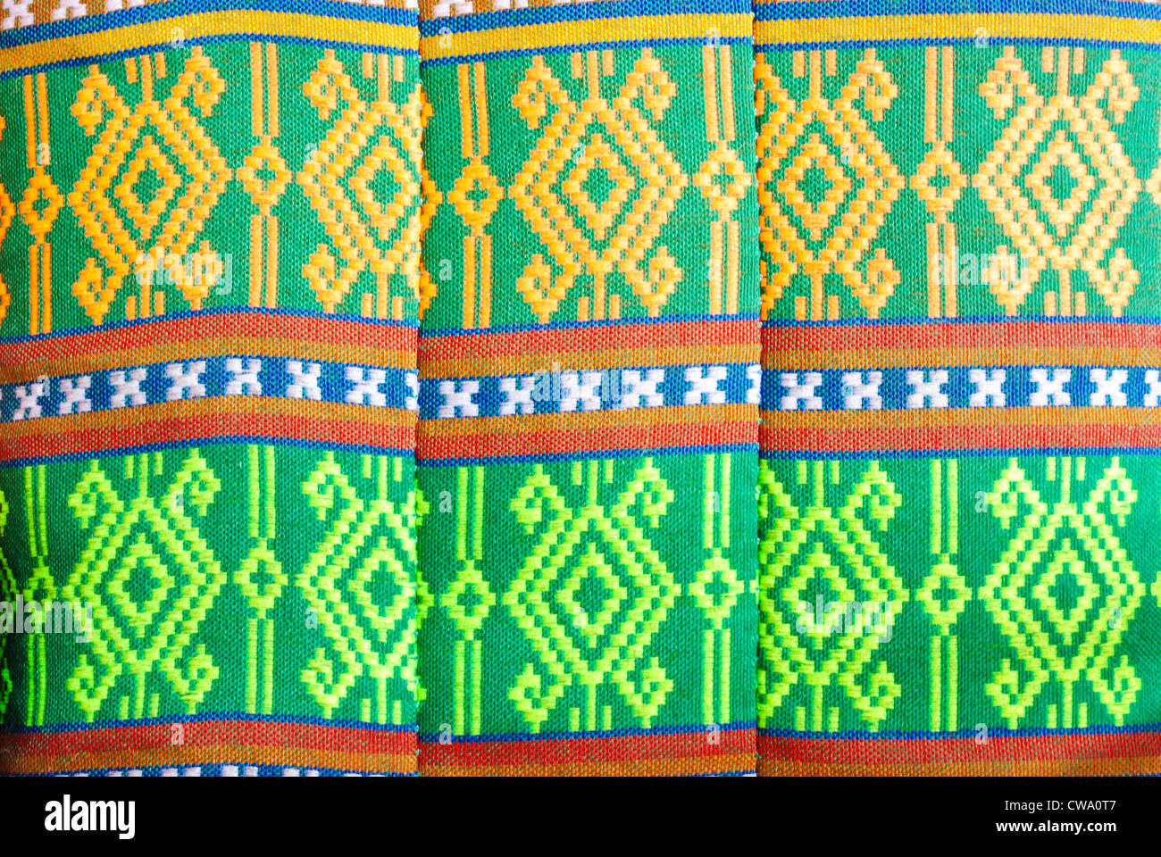 The art of Thailand's textile on pillow Stock Photo - Alamy