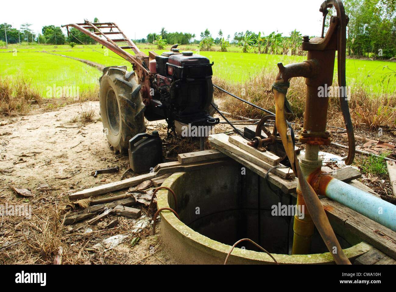 watering a farm Stock Photo - Alamy