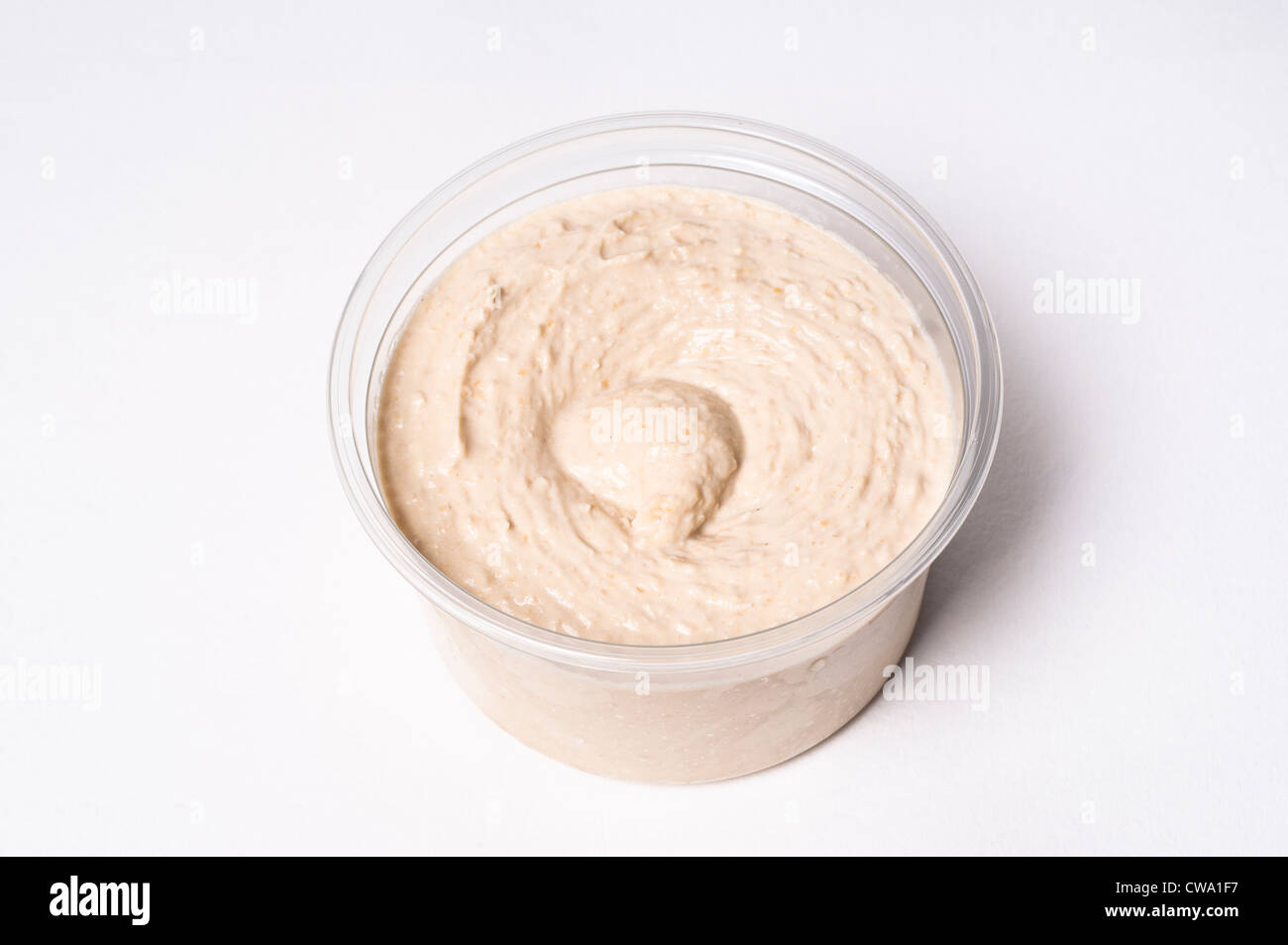 Tub of humus Stock Photo - Alamy