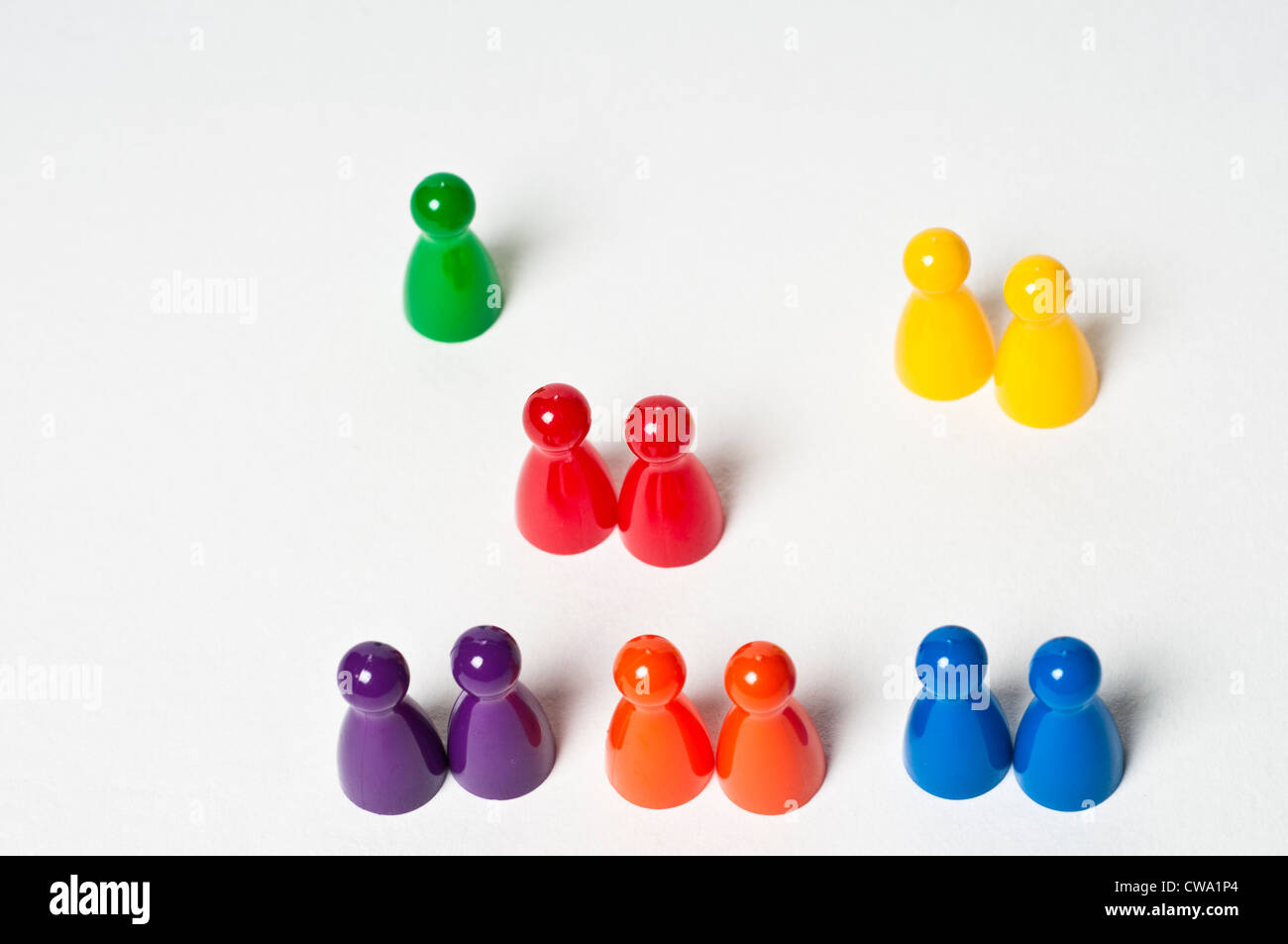 Odd one out Stock Photo - Alamy