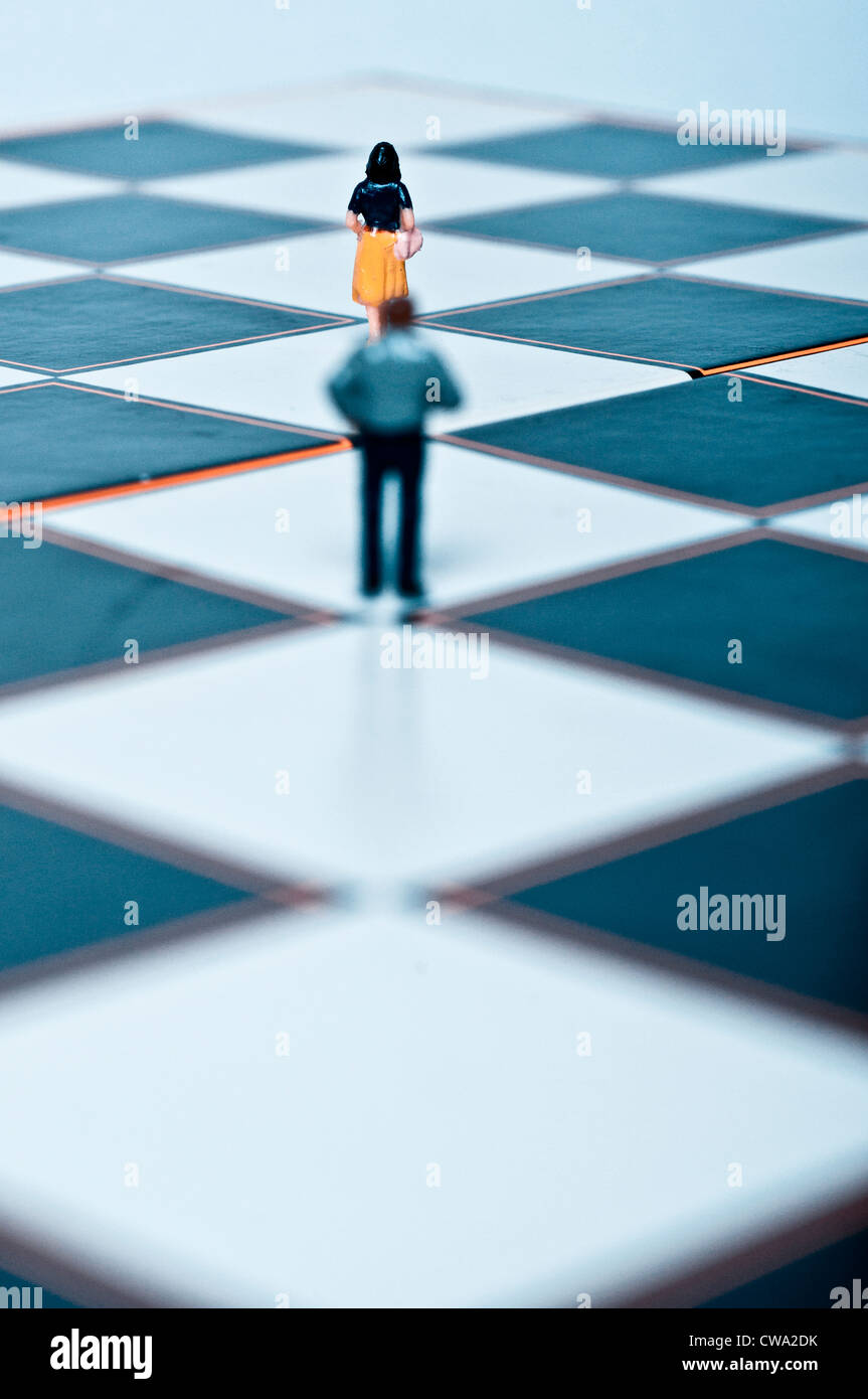 Man follow woman stalk hi-res stock photography and images - Alamy