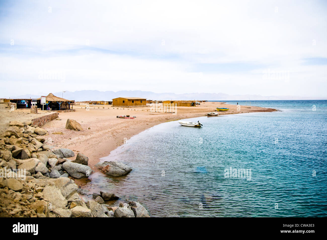 landscape of small coastal village in Red sea Stock Photo - Alamy