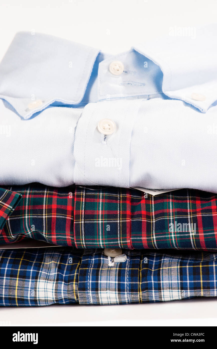 Folded shirt stack hi-res stock photography and images - Alamy