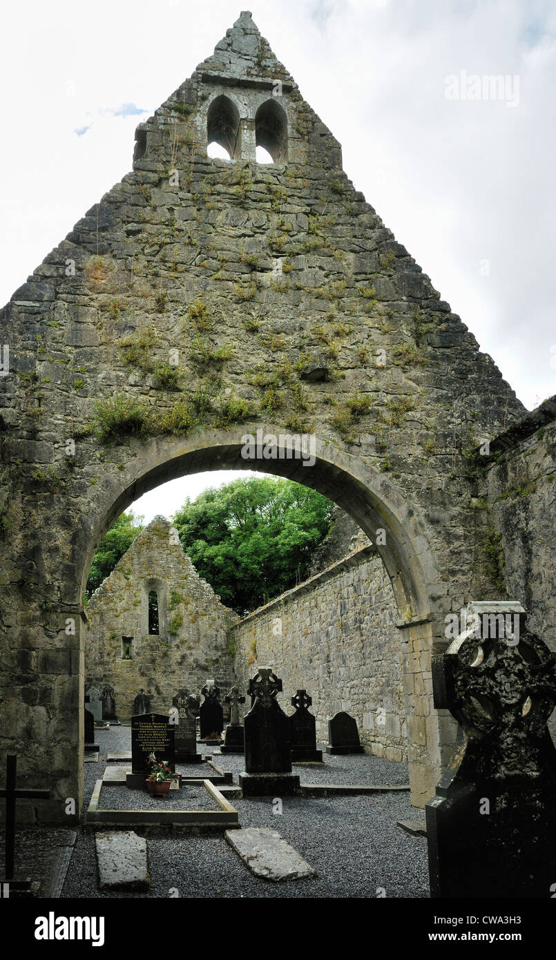 Interior of Dysert O'Dea Church, The Burren, Co Clare, Ireland Stock ...