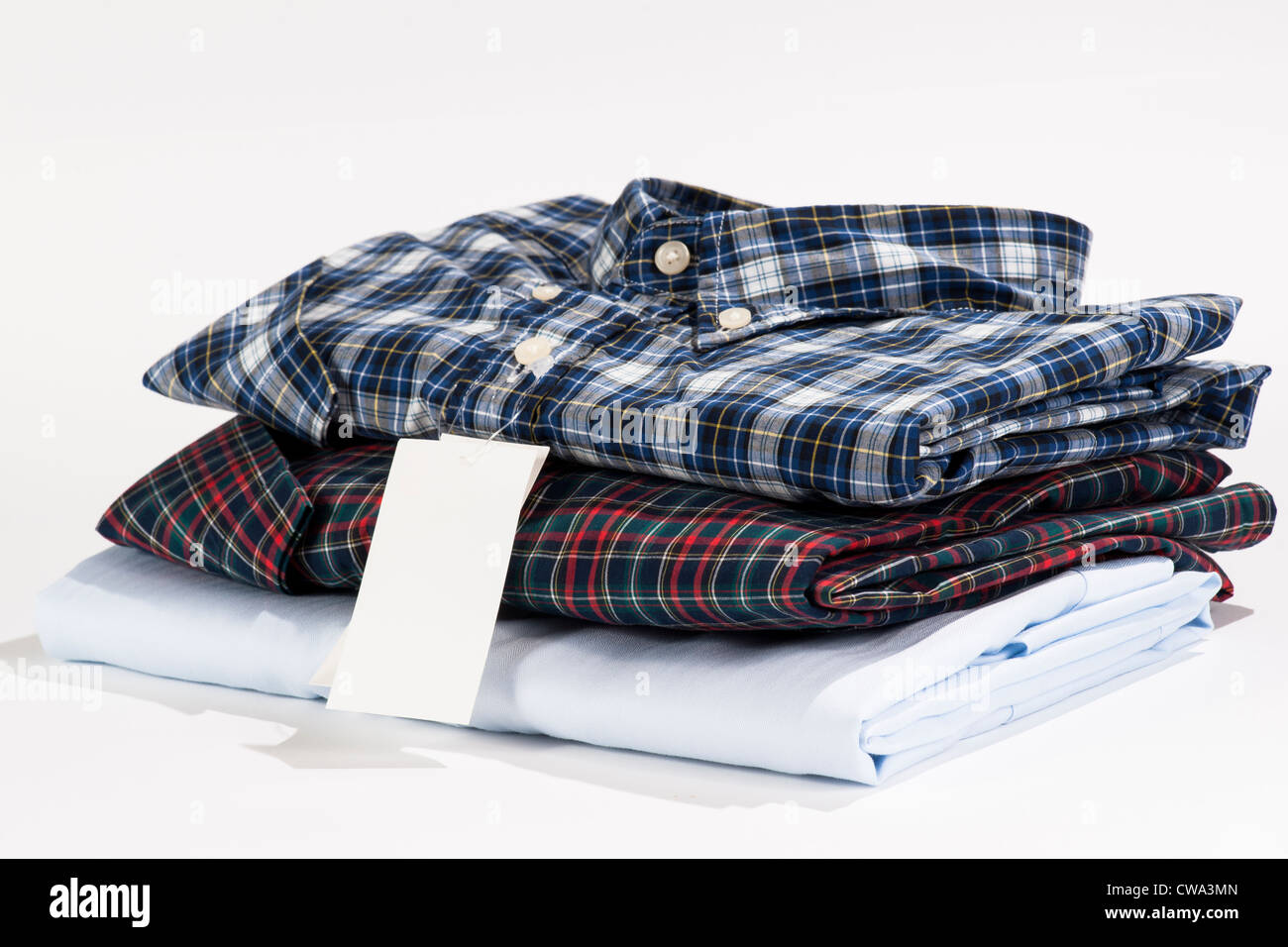 Folded shirt stack hi-res stock photography and images - Alamy