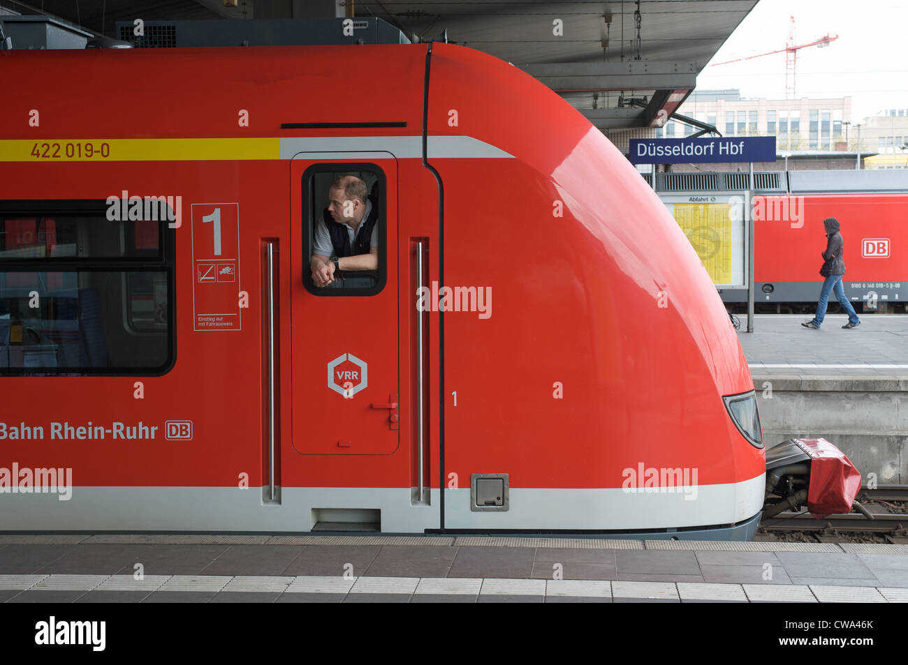 Local passenger train Dusseldorf Germany Stock Photo - Alamy