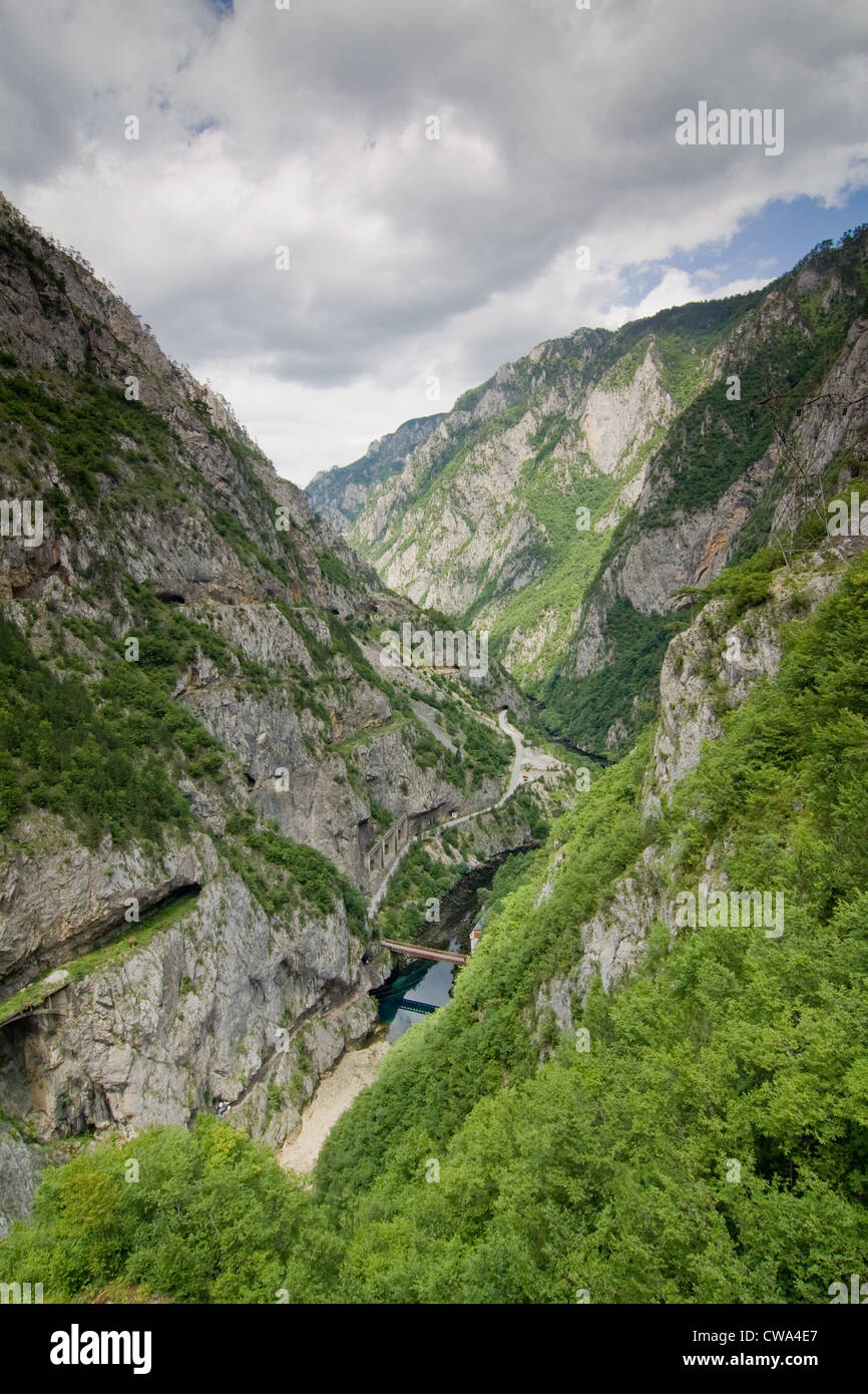 Piva canyon, Montenegro Stock Photo - Alamy