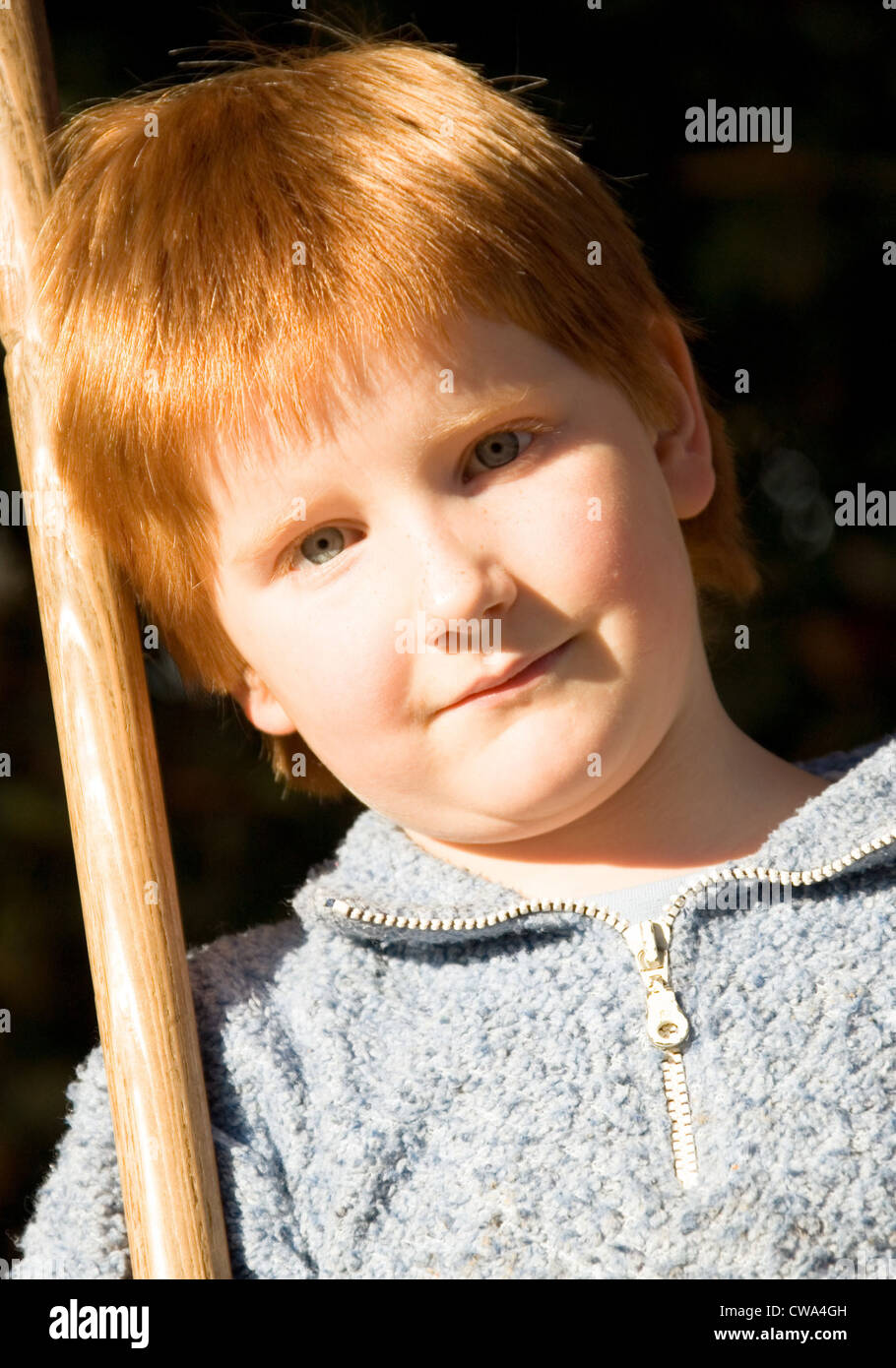Portrait of a red-haired child Stock Photo - Alamy