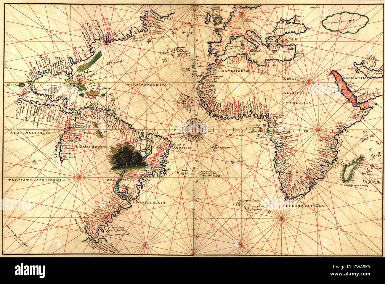 16th century world map High Resolution Stock Photography and Images - Alamy