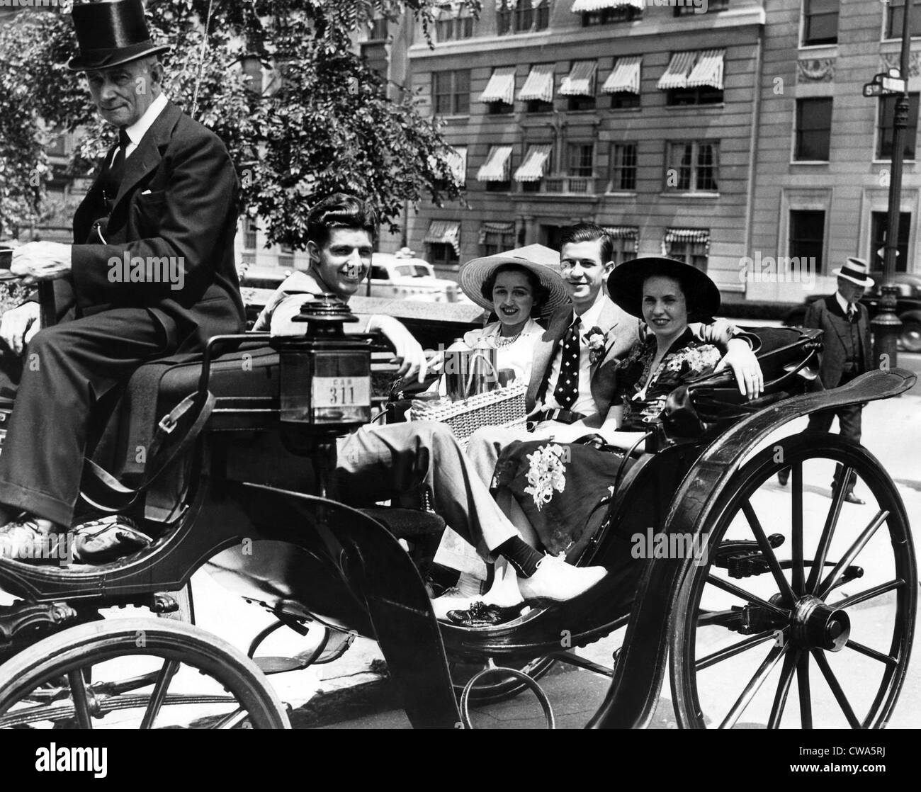 Socialities riding in Central Park, September 7, 1937. Courtesy: CSU ...