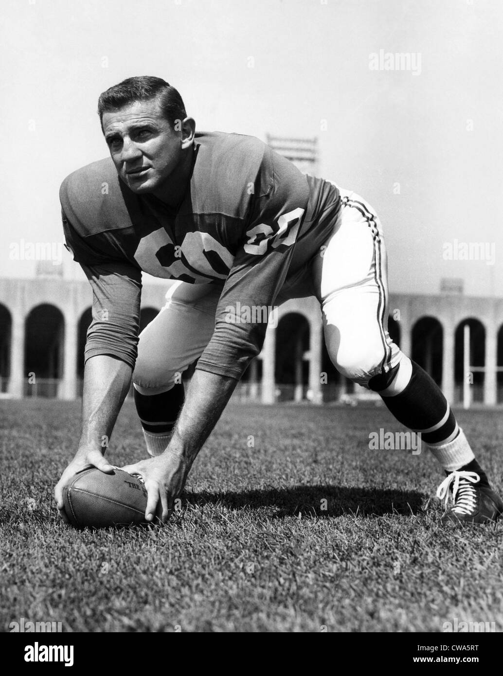 Chuck Bednarik, center and linebacker for the Philadelphia Eagles, 1959 ...