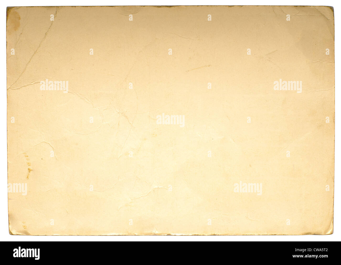 Old paper sheet isolated on white background Stock Photo - Alamy