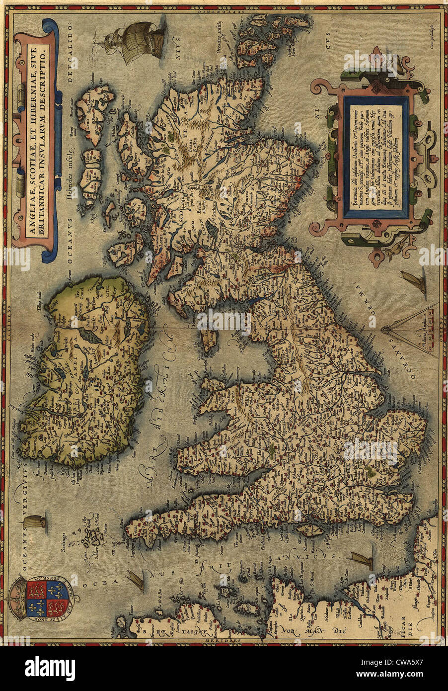 16th century map of the british isles High Resolution Stock Photography ...