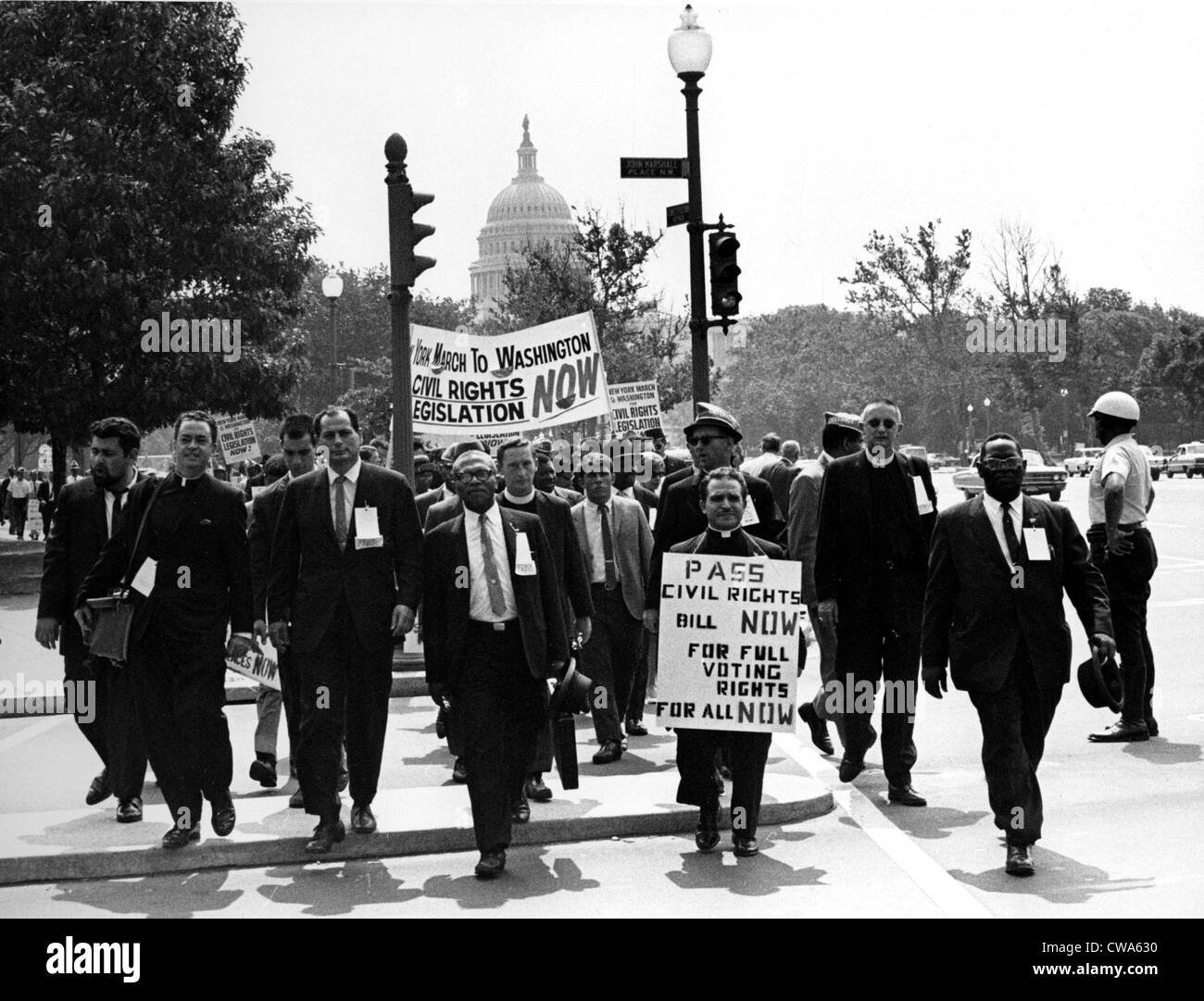 Civil Rights demonstrators in Washington D.C., 6/15/64. Courtesy: CSU ...