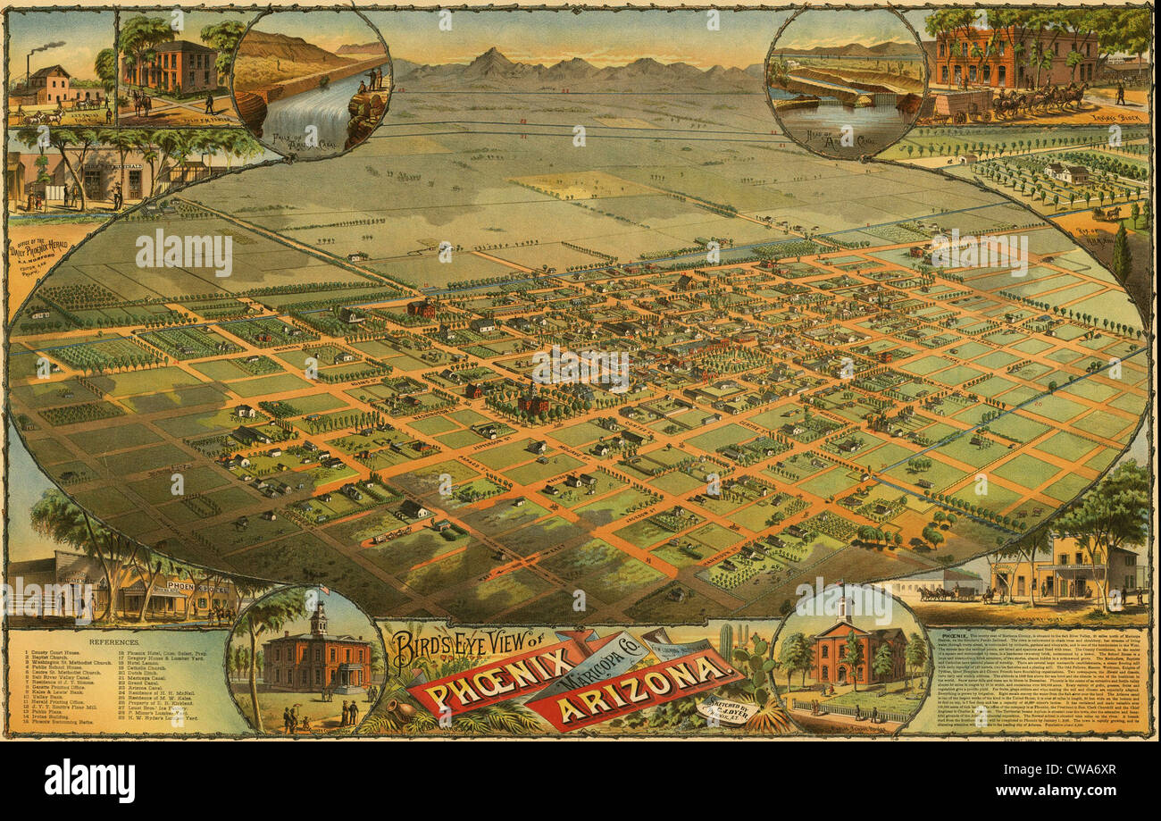 Arizona maps hi-res stock photography and images - Alamy