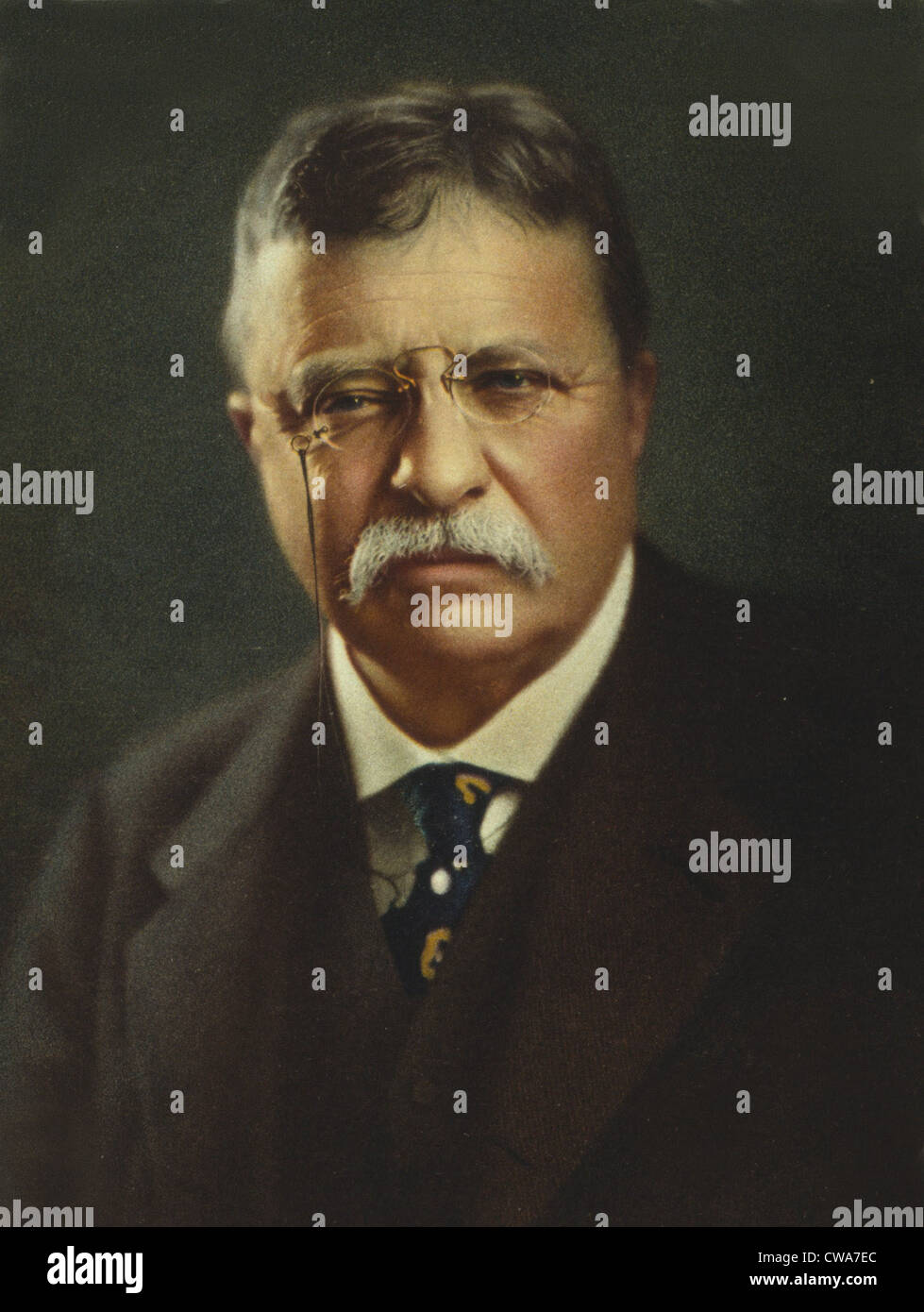 Commemorative portrait of President Theodore Roosevelt, published after ...