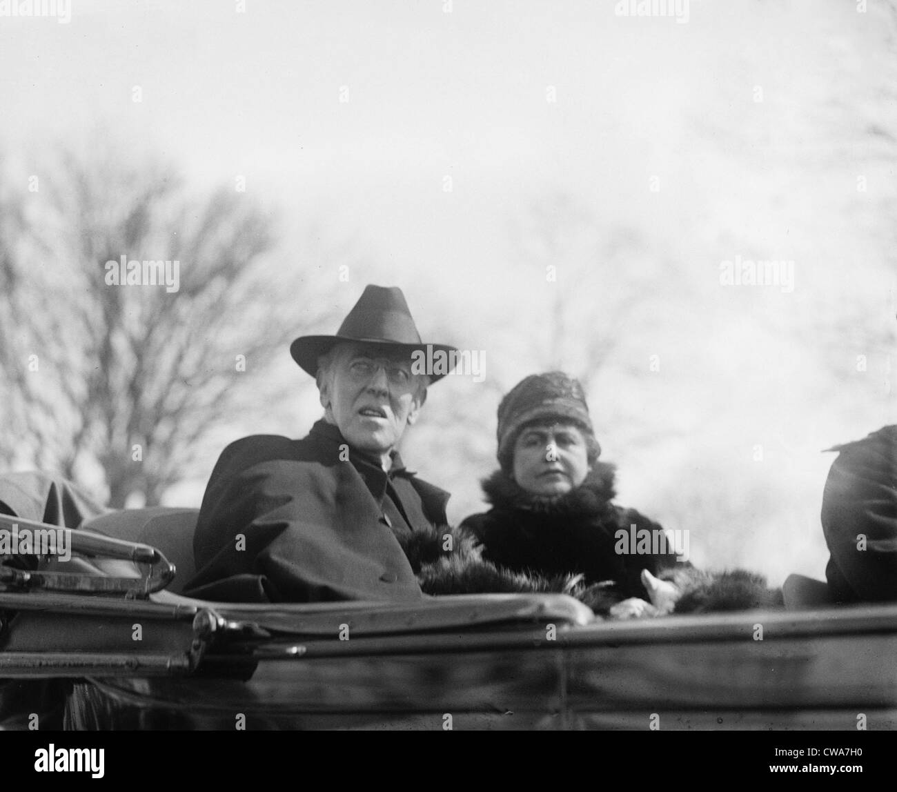 Woodrow Wilson 1856 1924 And His Second Wife Edith Bolling Galt