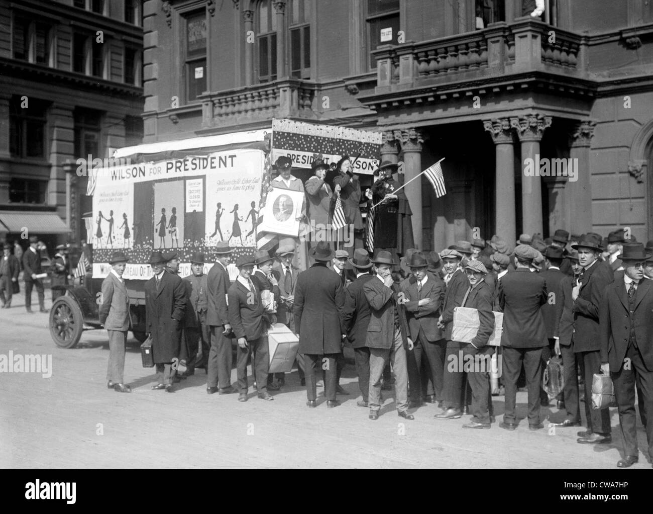 Woodrow Wilson (1856-1924) 1912 presidential campaign. Wilson Women's ...