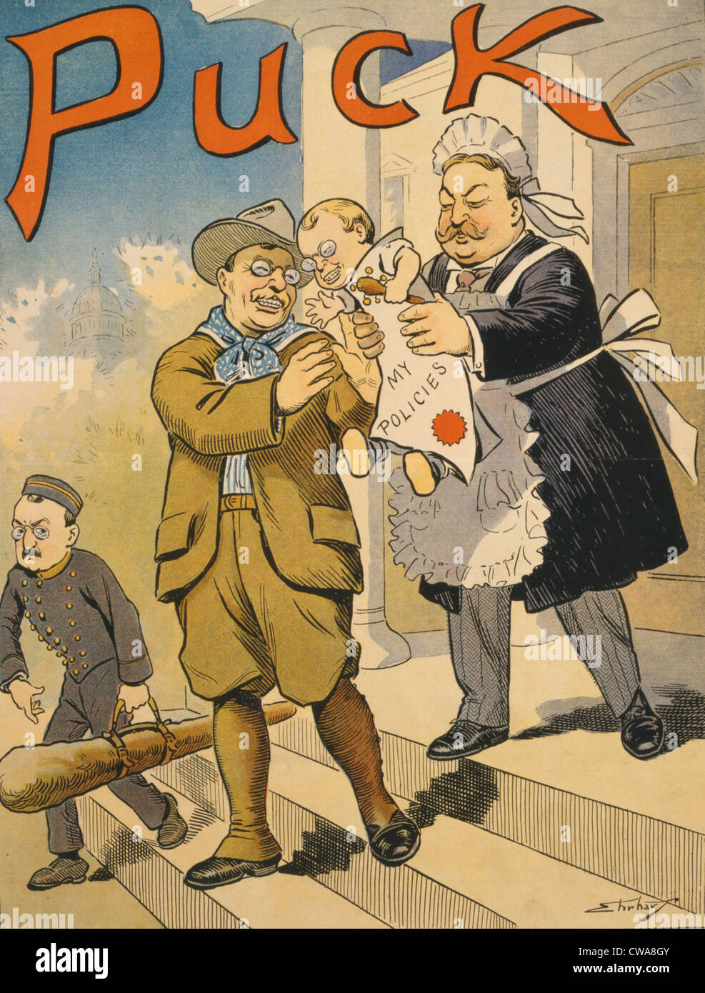 Taft roosevelt cartoons hi-res stock photography and images - Alamy