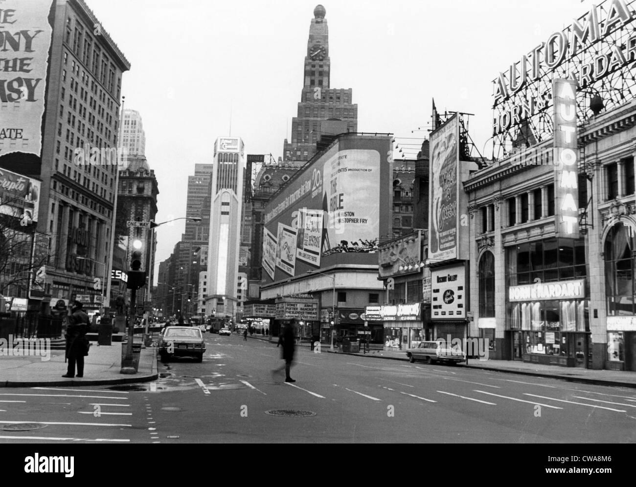 Broadway on the eighth day of a transit strike, New York City, January ...