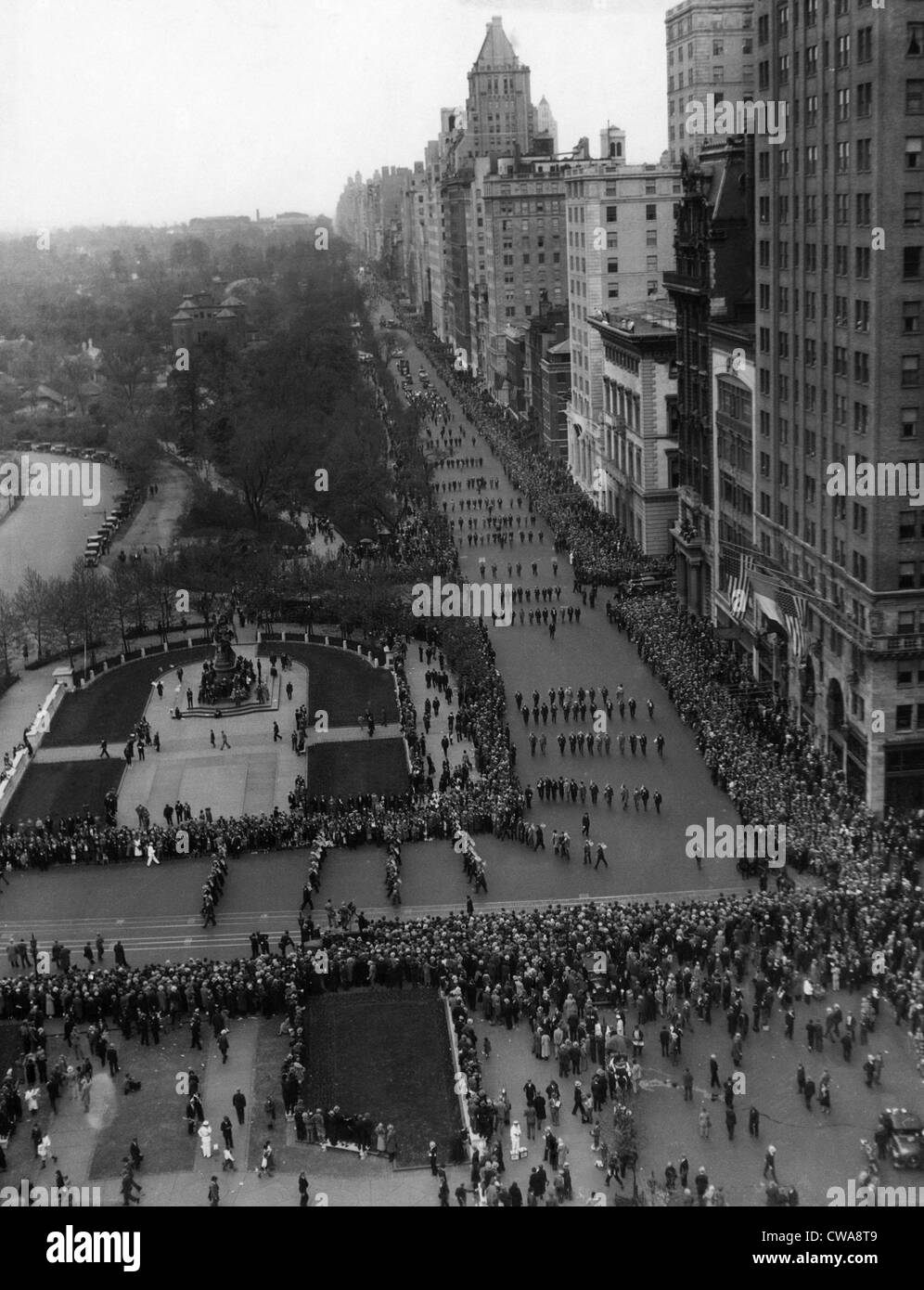 Mayor Jimmy Walker leads a parade as a demonstration against taxation ...