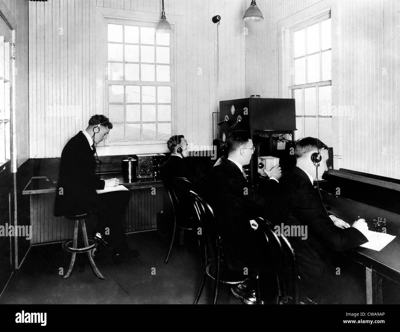 The staff of KDKA broadcasting, Pittsburgh, Pennsylvania, November 2 ...