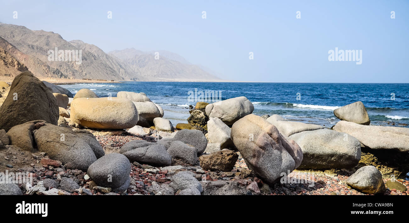 spread out stones on the rocky coast Stock Photo - Alamy