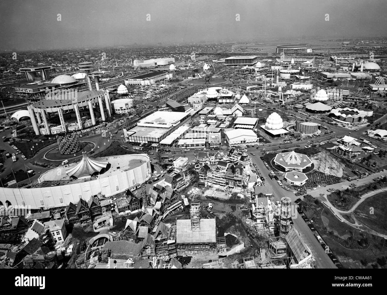 WORLD'S FAIR, New York City, 04-21-64. Aerial photo of World's Fair ...
