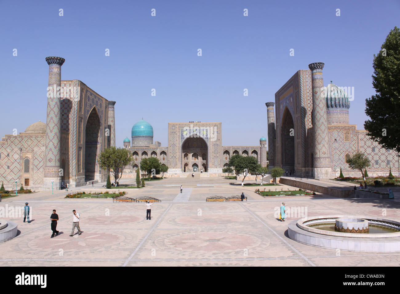 Uzbekistan. Samarkand. Registan Stock Photo - Alamy