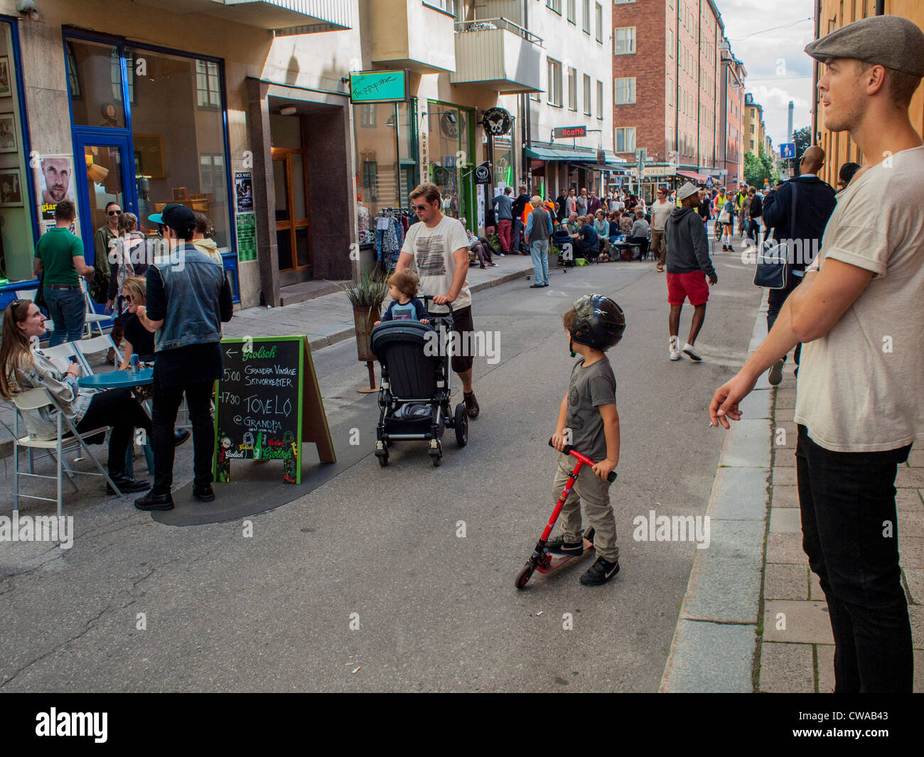 Sodermalm stockholm street cafe hi-res stock photography and images - Alamy