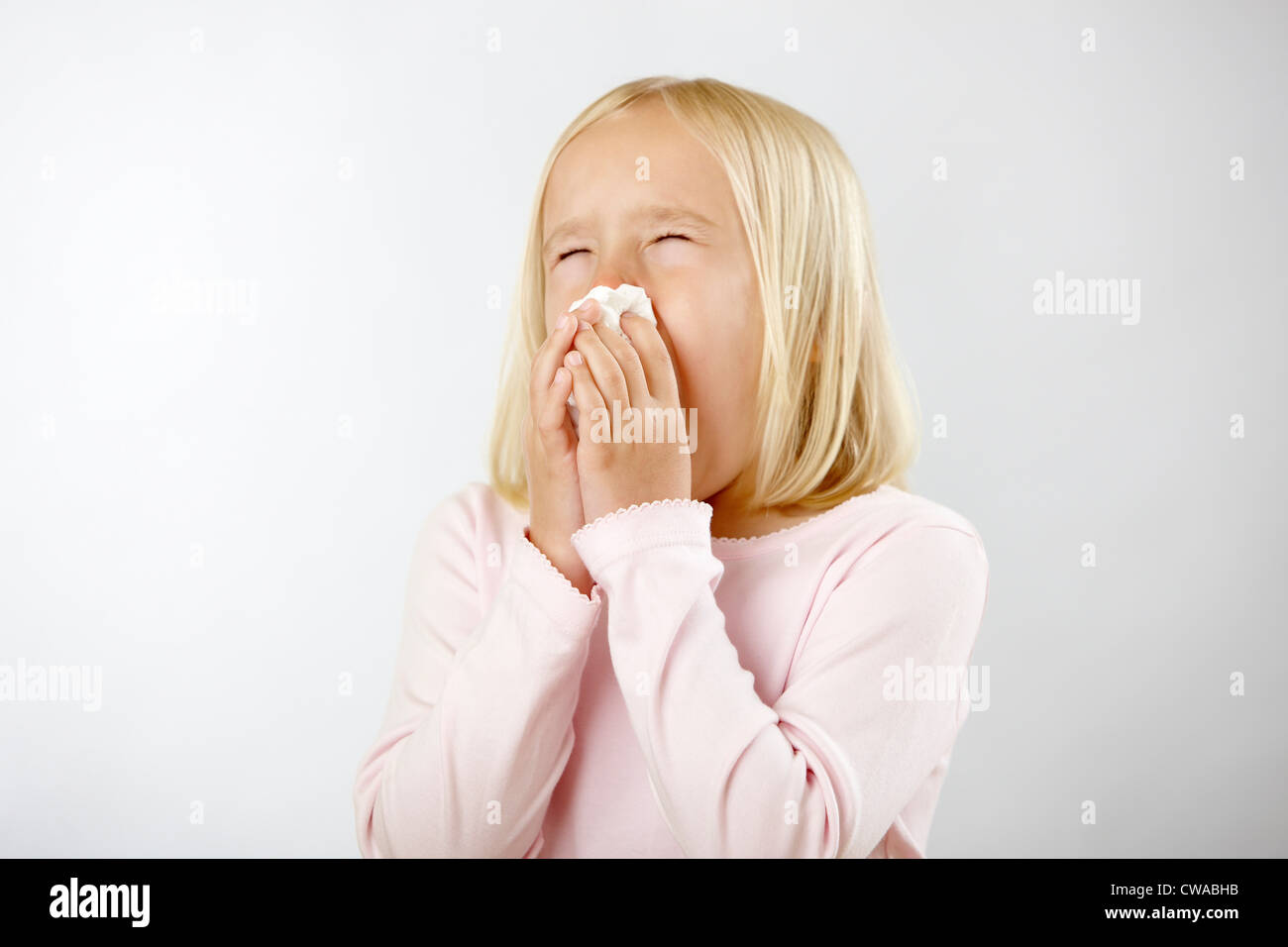 Girl Cold Blowing Nose High Resolution Stock Photography and Images - Alamy