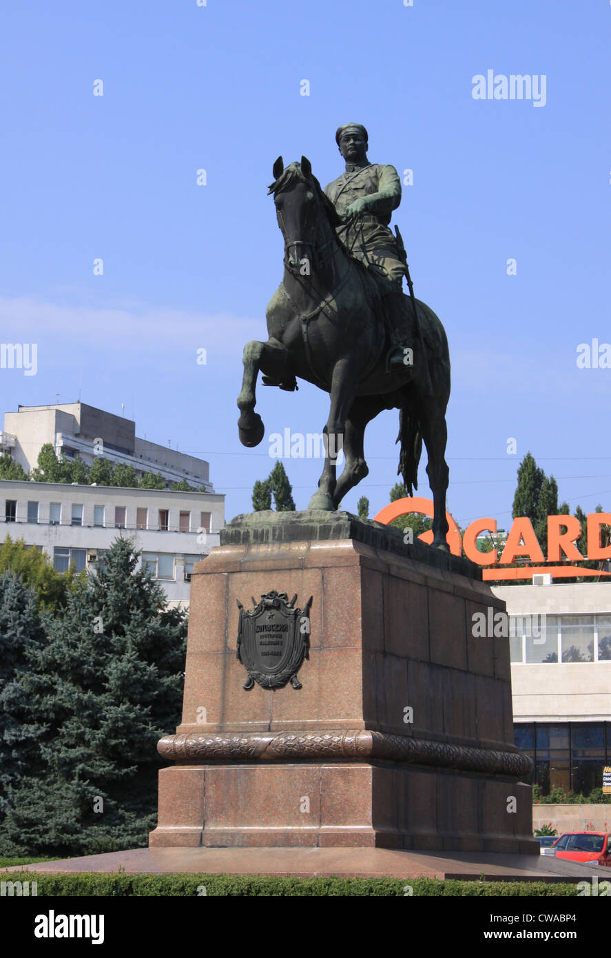 Moldova. Chisinau. Monument to G.I.Kotovsky Stock Photo - Alamy