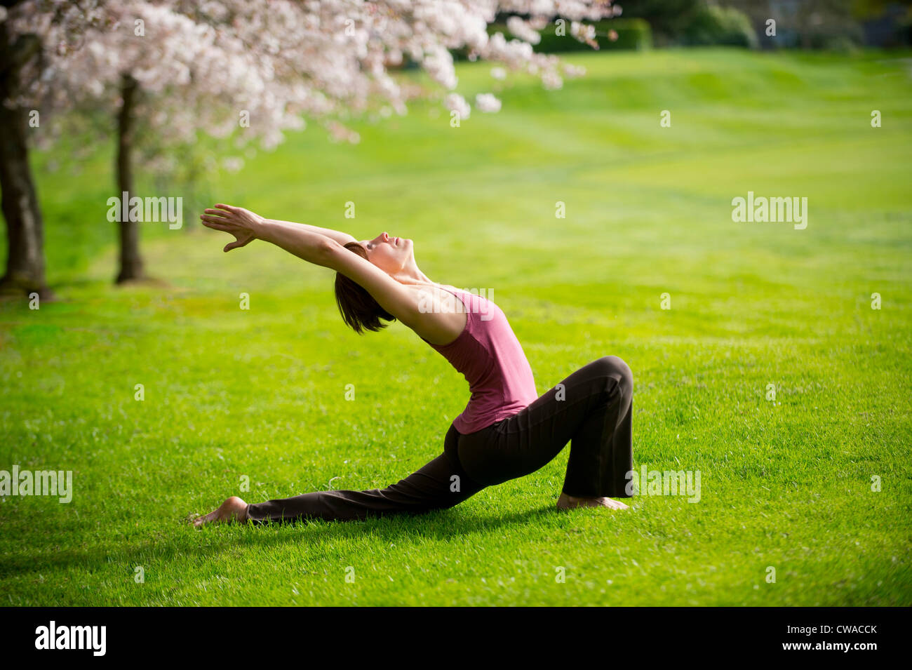 Crescent moon pose hi-res stock photography and images - Alamy