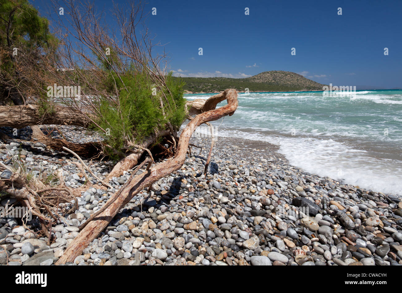 Karavostasi Beach near Istro, Crete, Greece Stock Photo - Alamy