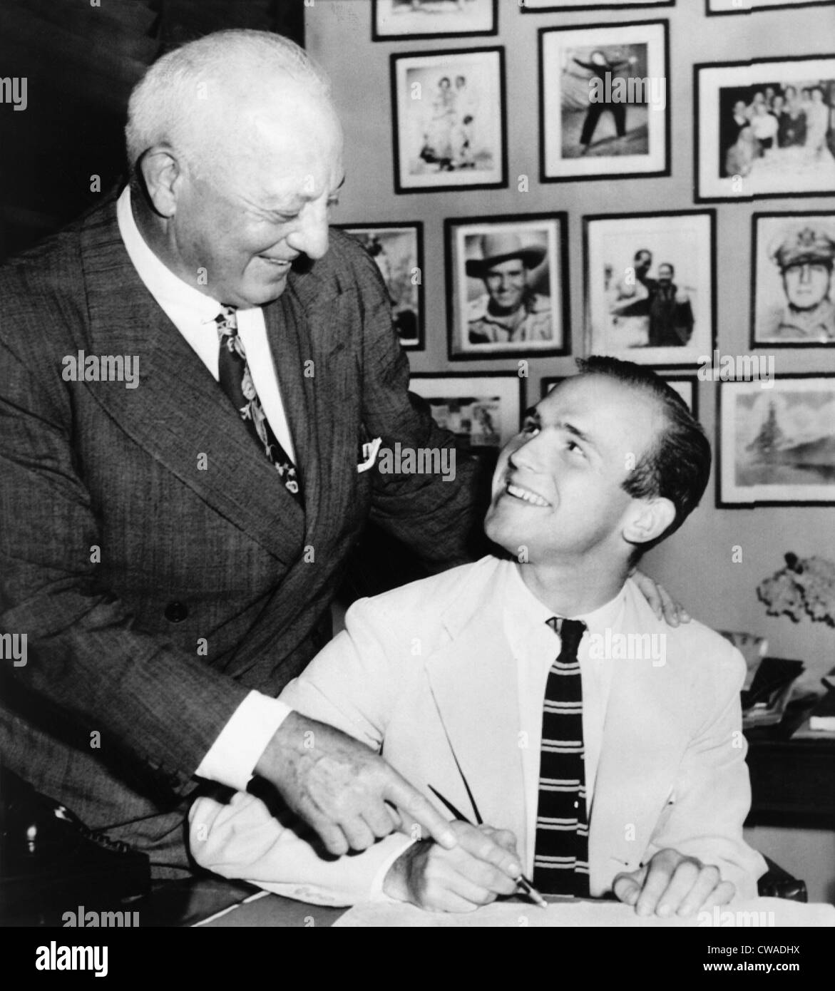 Dick Button, amateur figure skater and Gen. John Reed Kilpatrick, Pres ...