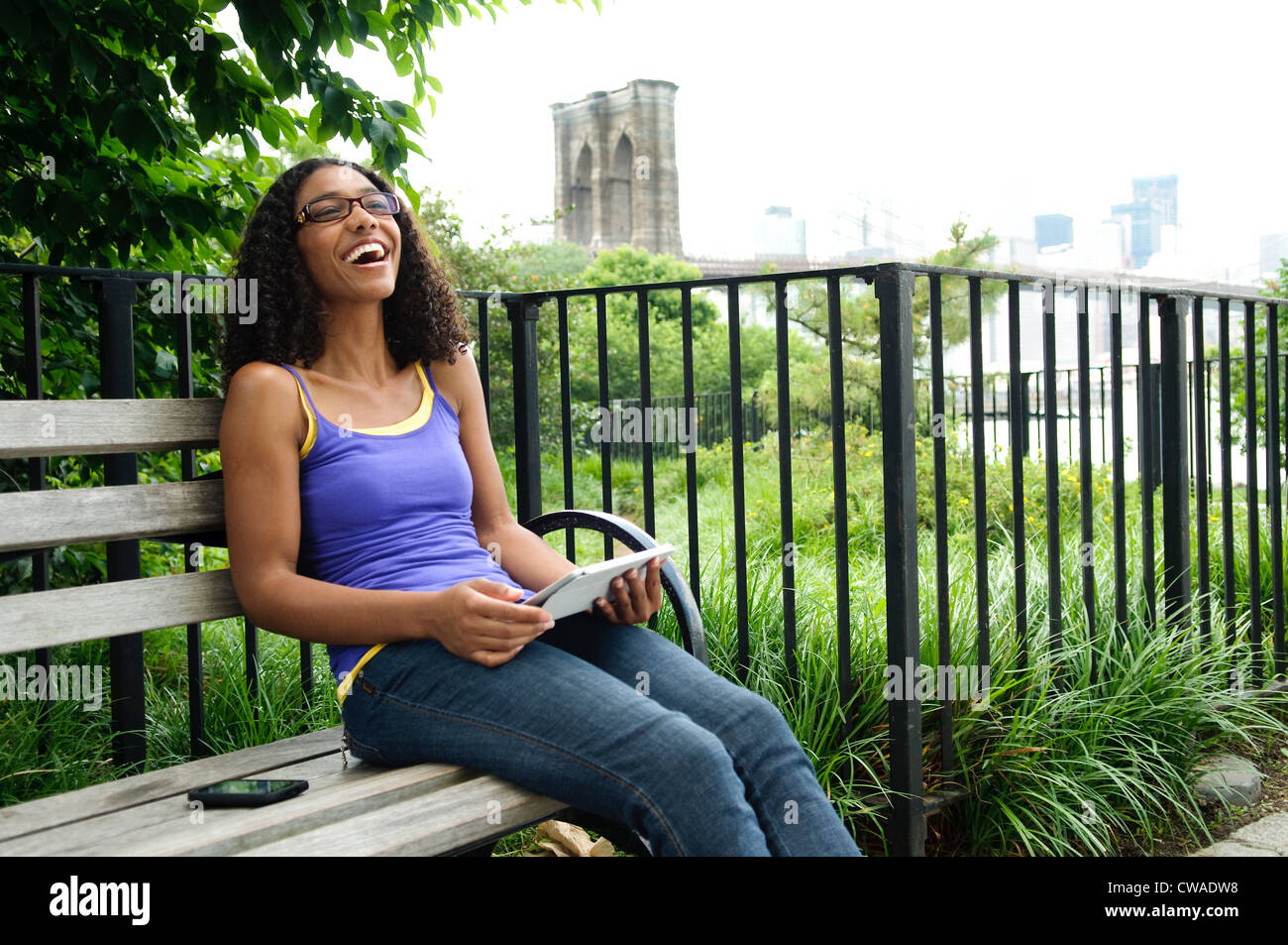 Bench On Brooklyn Bridge High Resolution Stock Photography and Images ...