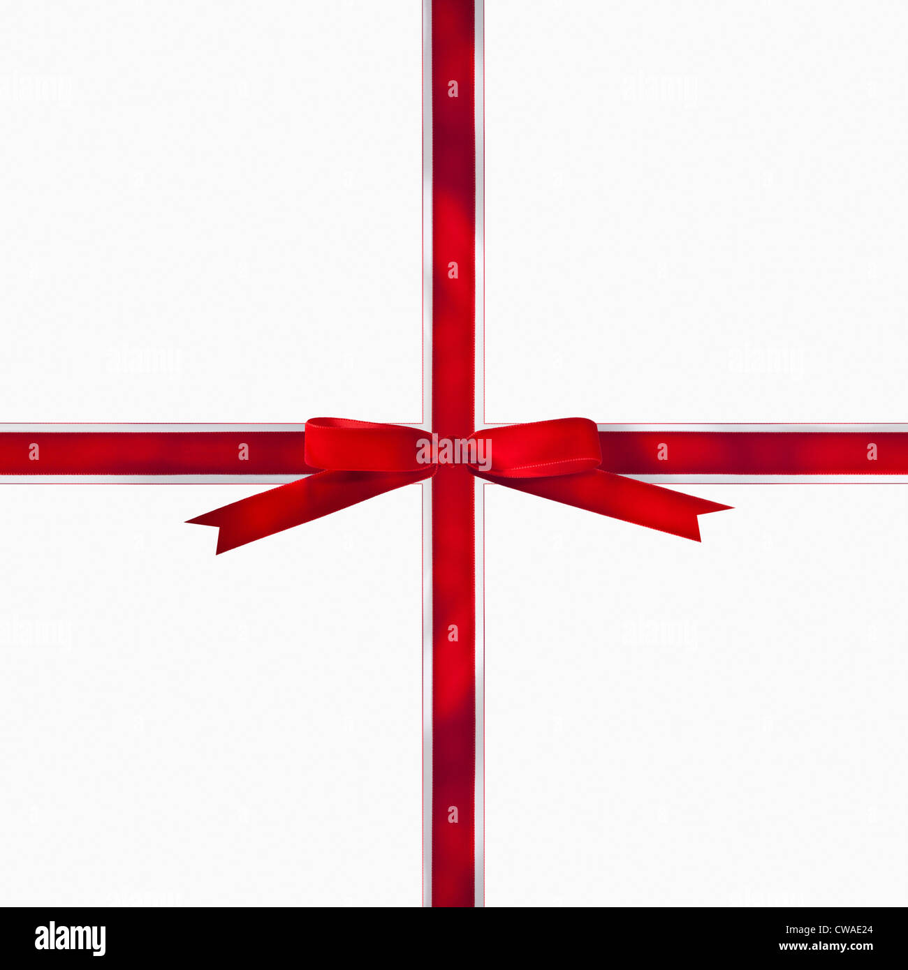 Red ribbon bow Stock Photo - Alamy