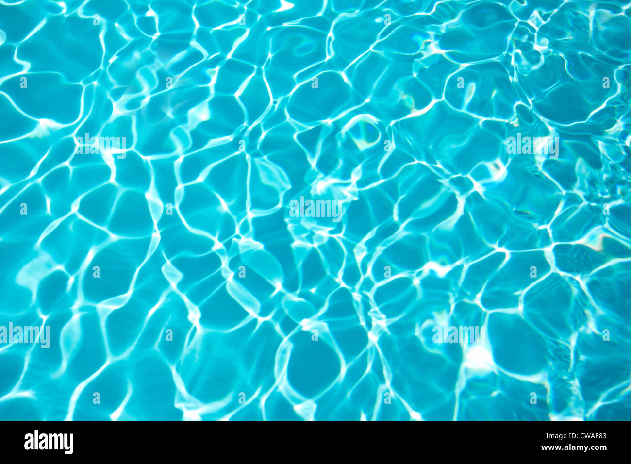 Light reflections on clear blue swimming pool Stock Photo - Alamy