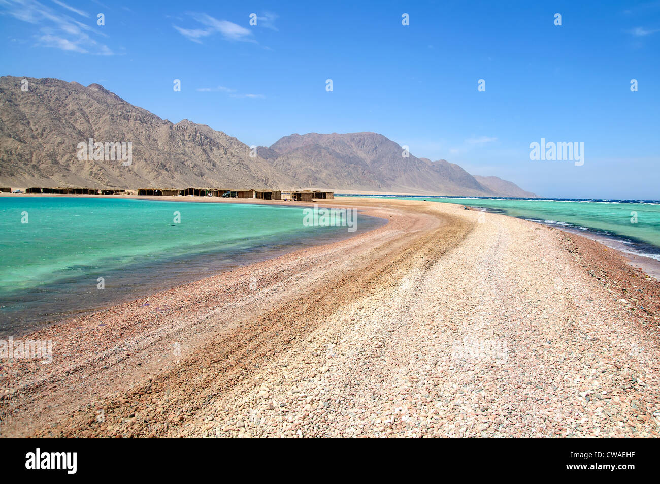 landscape of the beach on beautiful lagoon Stock Photo - Alamy