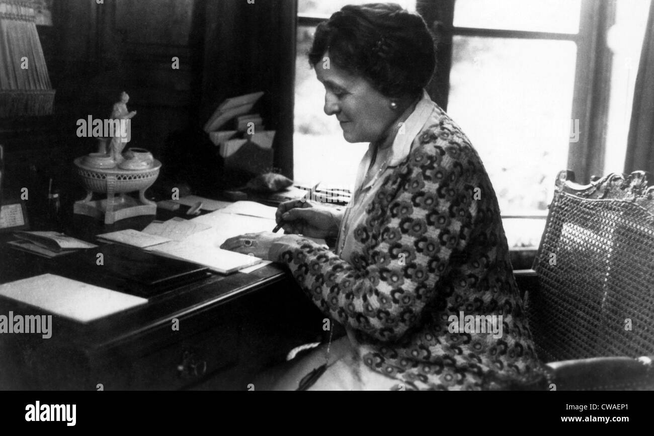 Edith Wharton, (1862-1937), American Novelist, at Pavillion Colombe ...