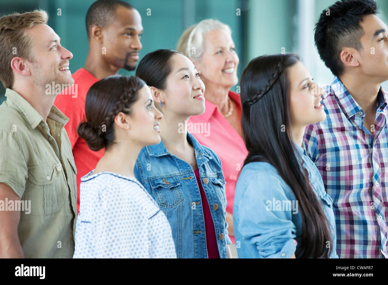 People standing together Stock Photo - Alamy