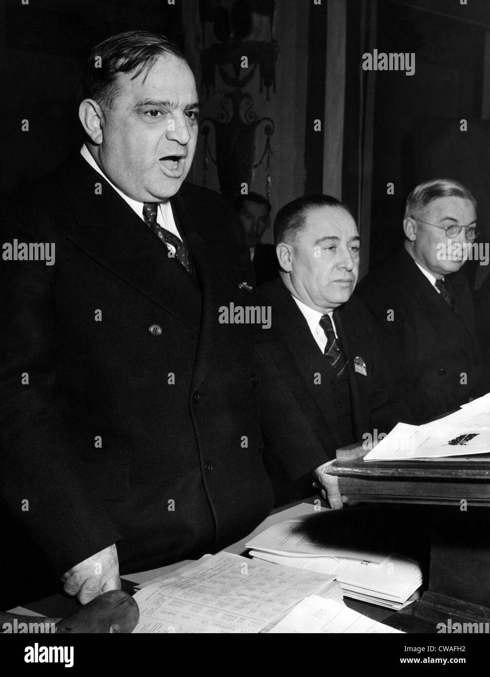 New York Mayor Fiorello LaGuardia, Mayor of Ottawa (Canada) Stanley ...
